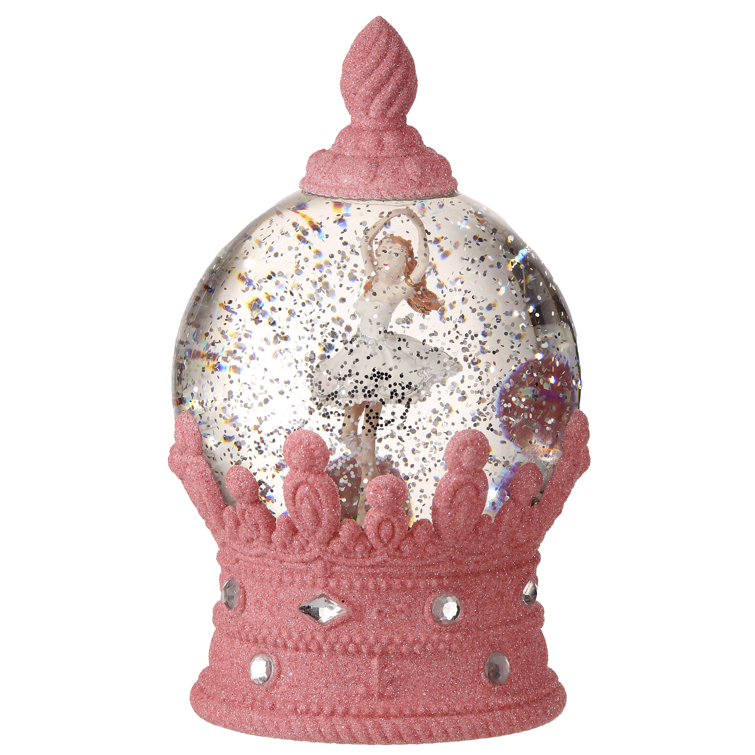 The Holiday Aisle® 8.5" LED Battery Operate Timer Usb Royal Ballet Water Globe | Wayfair